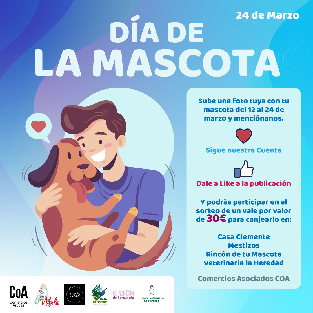 GANA EL PREMIO PARA TU PELUDO, ¡FELIZ DÍA DE LA MASCOTA! – Comercios Arucas